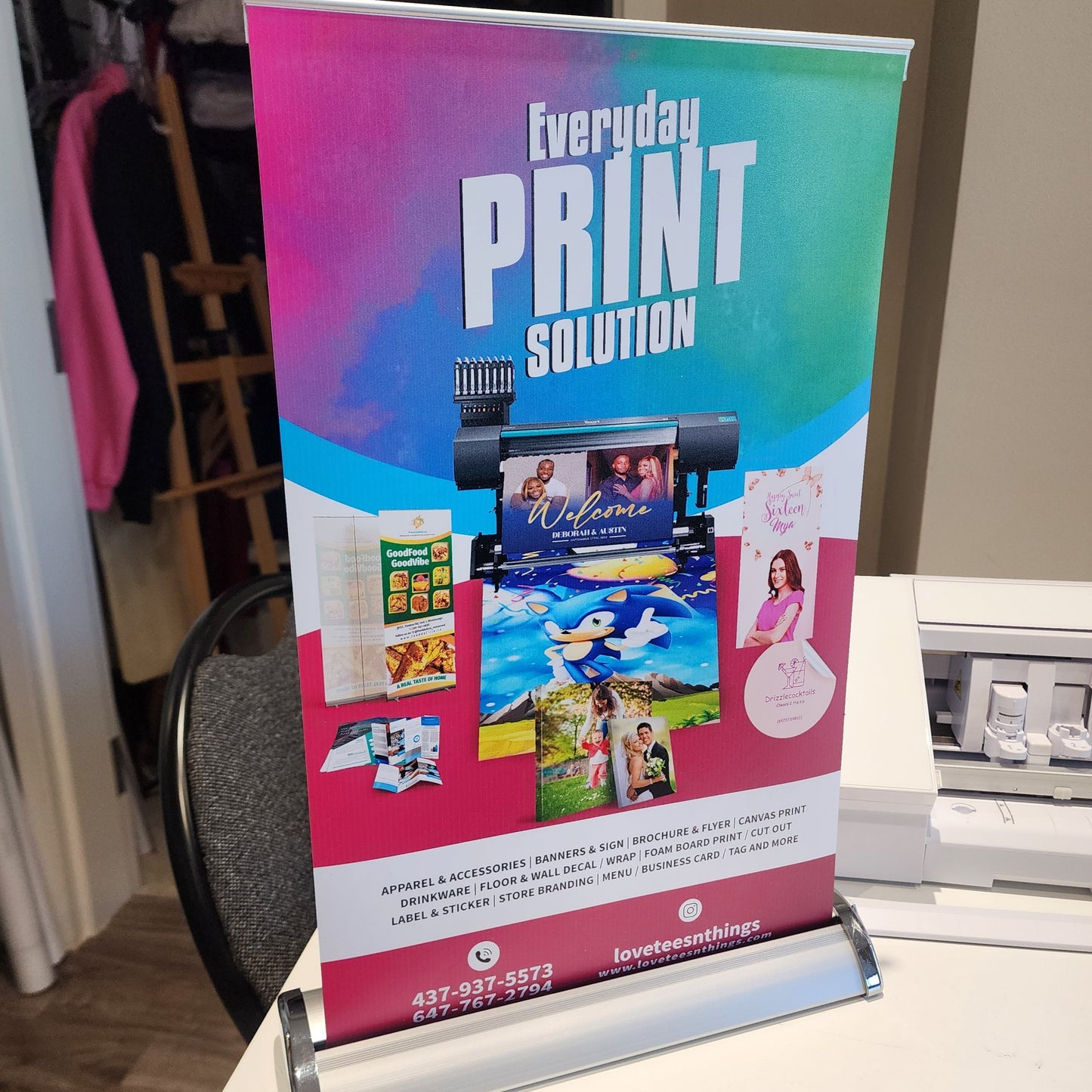 Retractable Tabletop Banner – Loveteesnthings